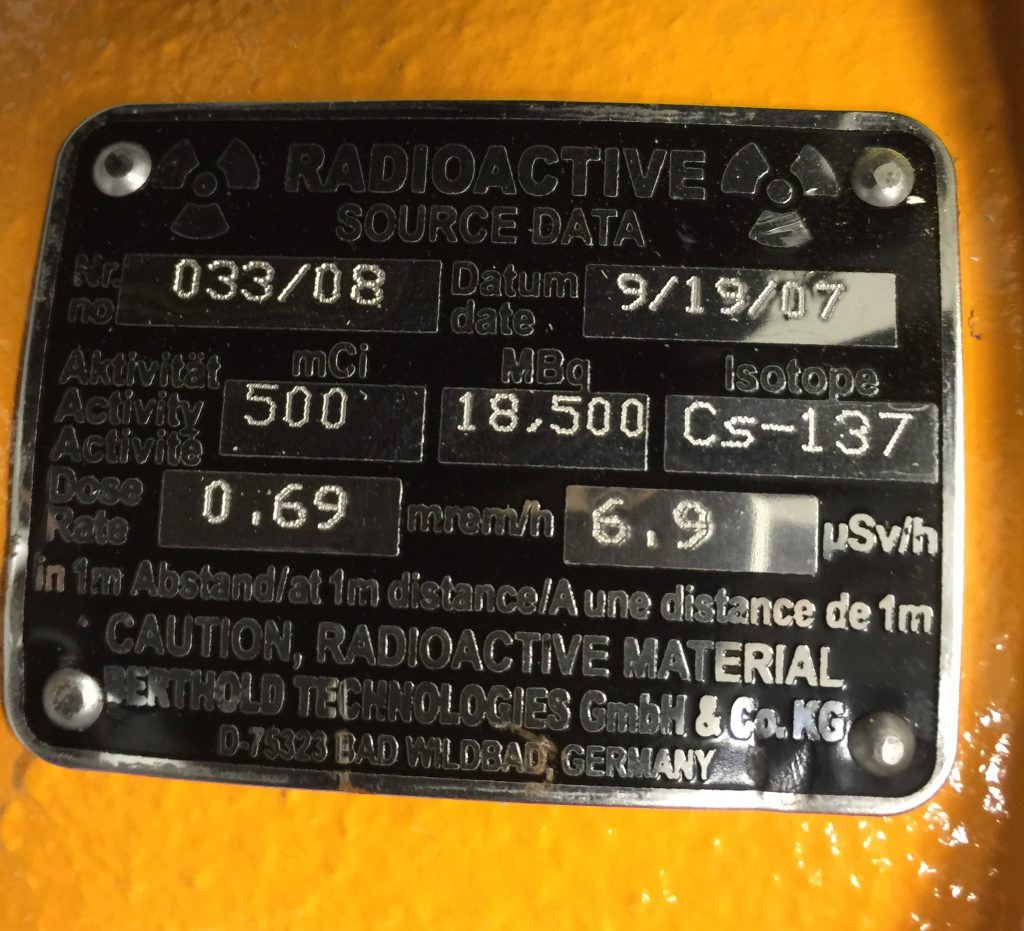 Cesium Cs-137 Sources Available - Advanced Gauging Technologies